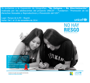 Barrios de Bogota Muestra fotográfica de no estigma al VIH en Parque de ...